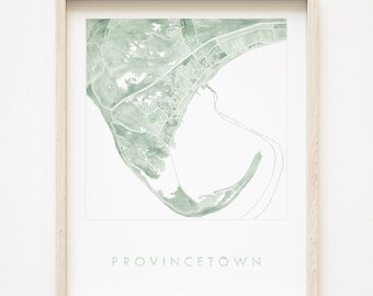 Cape Cod Watercolor Map - Etsy