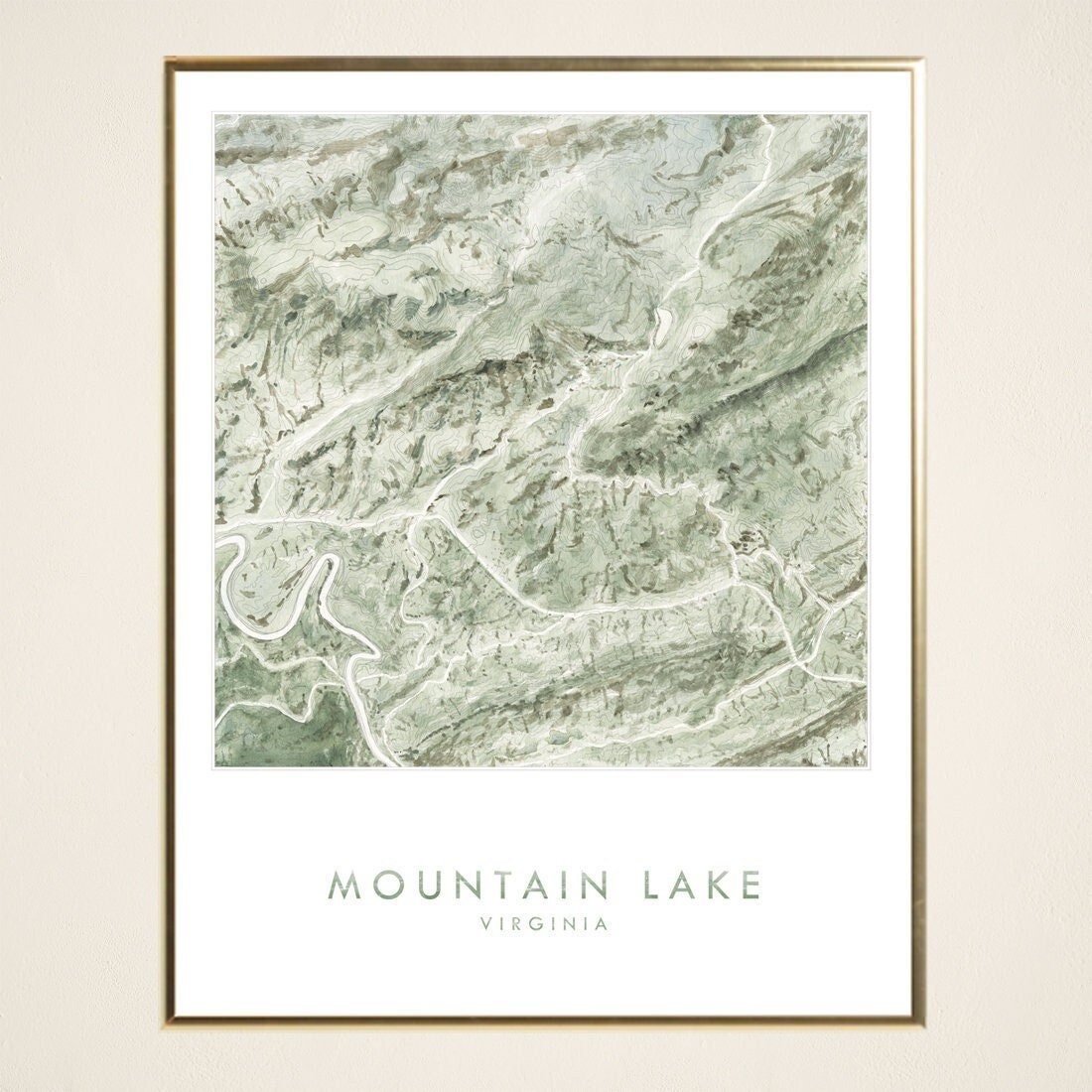 Topographical Map Of Virginia Mountains