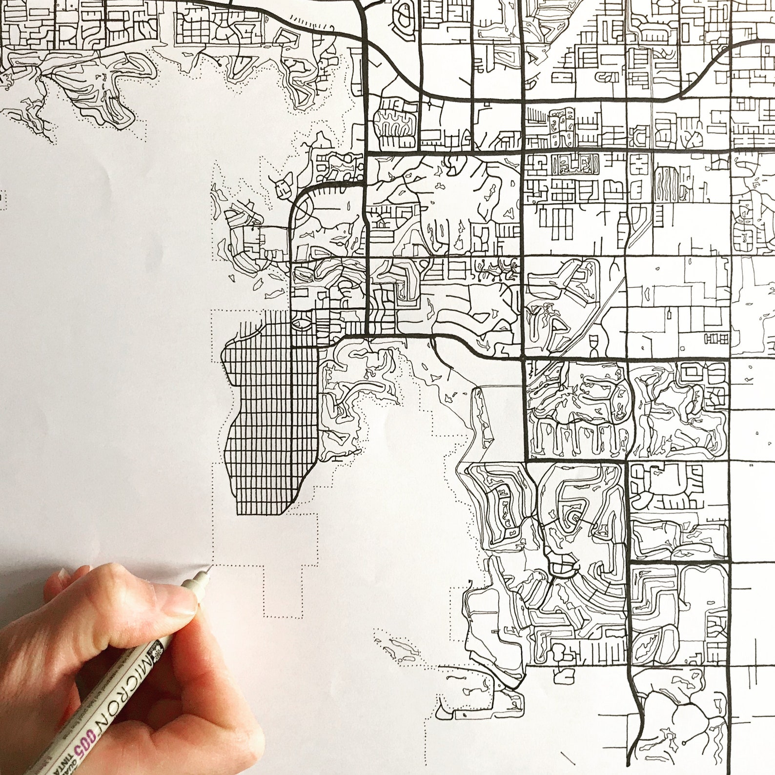 INDIO Palm Springs Hand Drawn Map CALIFORNIA City Map Drawing | Etsy