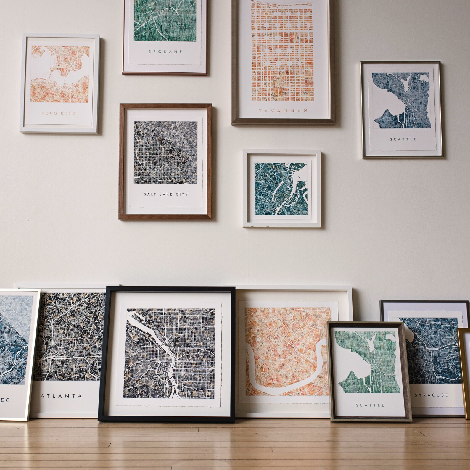 BERKELEY Map Urban Fabric Watercolor Texture Painting - Etsy