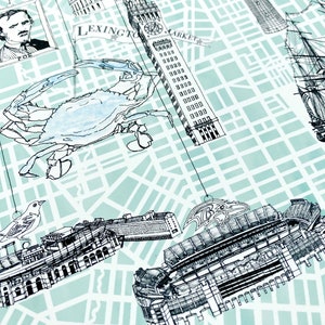 BALTIMORE Hon Charms Landmarks City Map (watercolor Print + Original ...