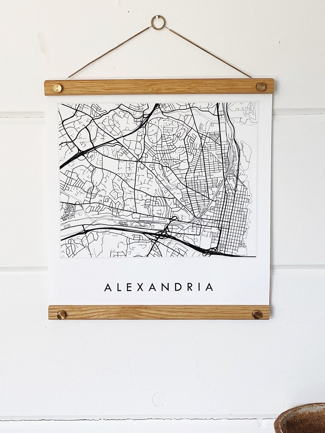 ALEXANDRIA Street Map VIRGINIA City Lines Map (art Print) Travel Moving ...
