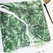 PORTLAND Map Ferns Botanical Map Painting OREGON (art Print) Flora ...