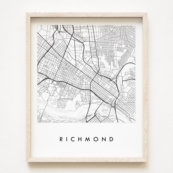 Richmond Map - Etsy