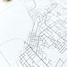 STEILACOOM Map Hand Drawn Street Map WASHINGTON City Map Drawing Black ...