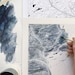 POCONOS Stroudsburg Hand Painted Map Topographical Watercolor Map Print ...