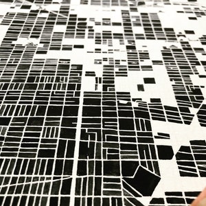 PHILADELPHIA Map Watercolor City Block Plan original - Etsy