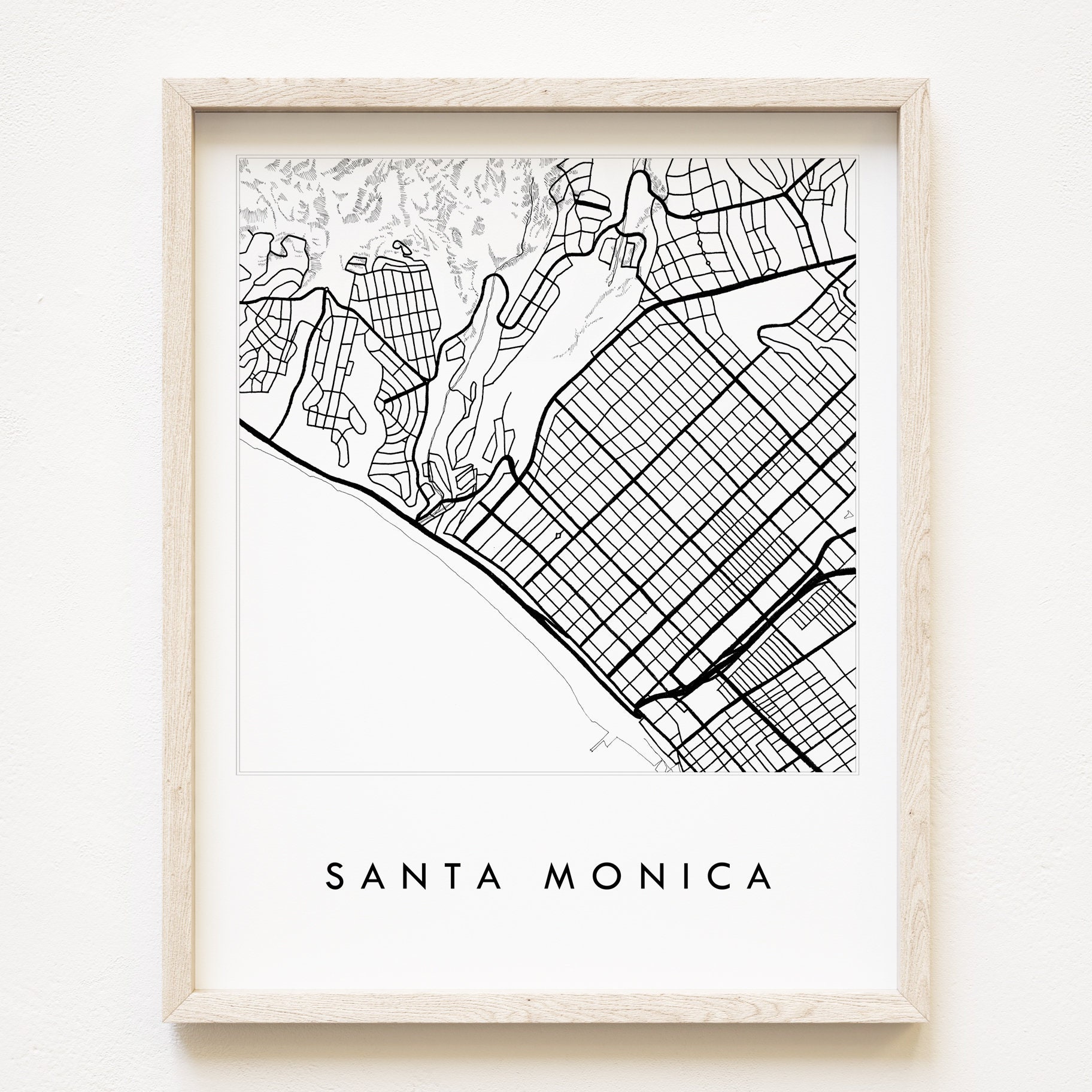 Santa Monica California Map