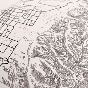 Anchorage City Map Hand Drawn Topographic Street Map Alaska City Map ...