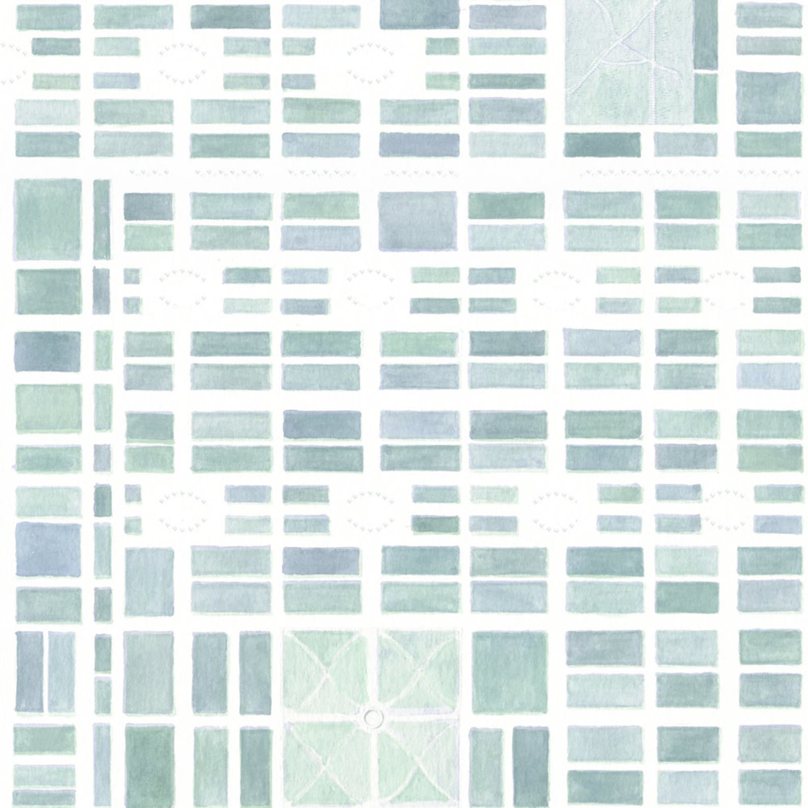 SAVANNAH Map Watercolor Print GEORGIA City Map Block Plan (art Print ...