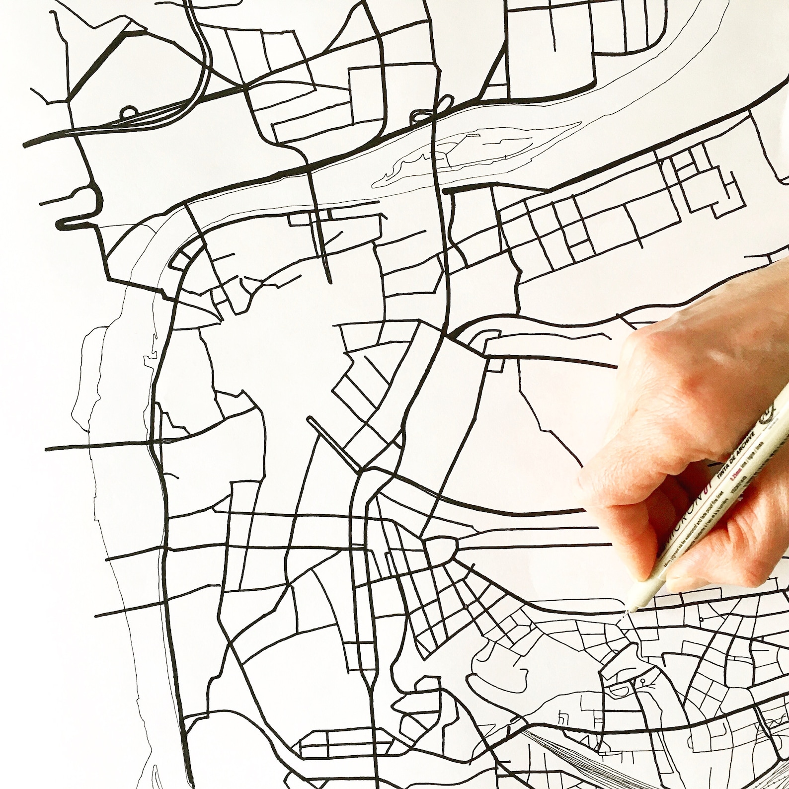 PRAGUE Map Hand Drawn Street Map CZECH REPUBLIC City Map | Etsy