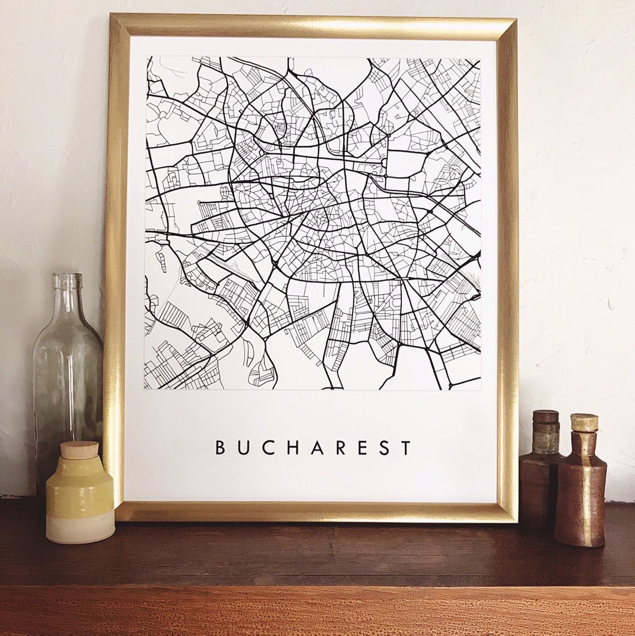 BUCHAREST Map Hand Drawn Street Map ROMANIA City Map Drawing - Etsy ...