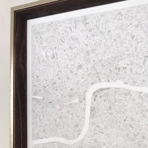 LONDON Map Hand Painted Watercolor Map Print UK City Block - Etsy