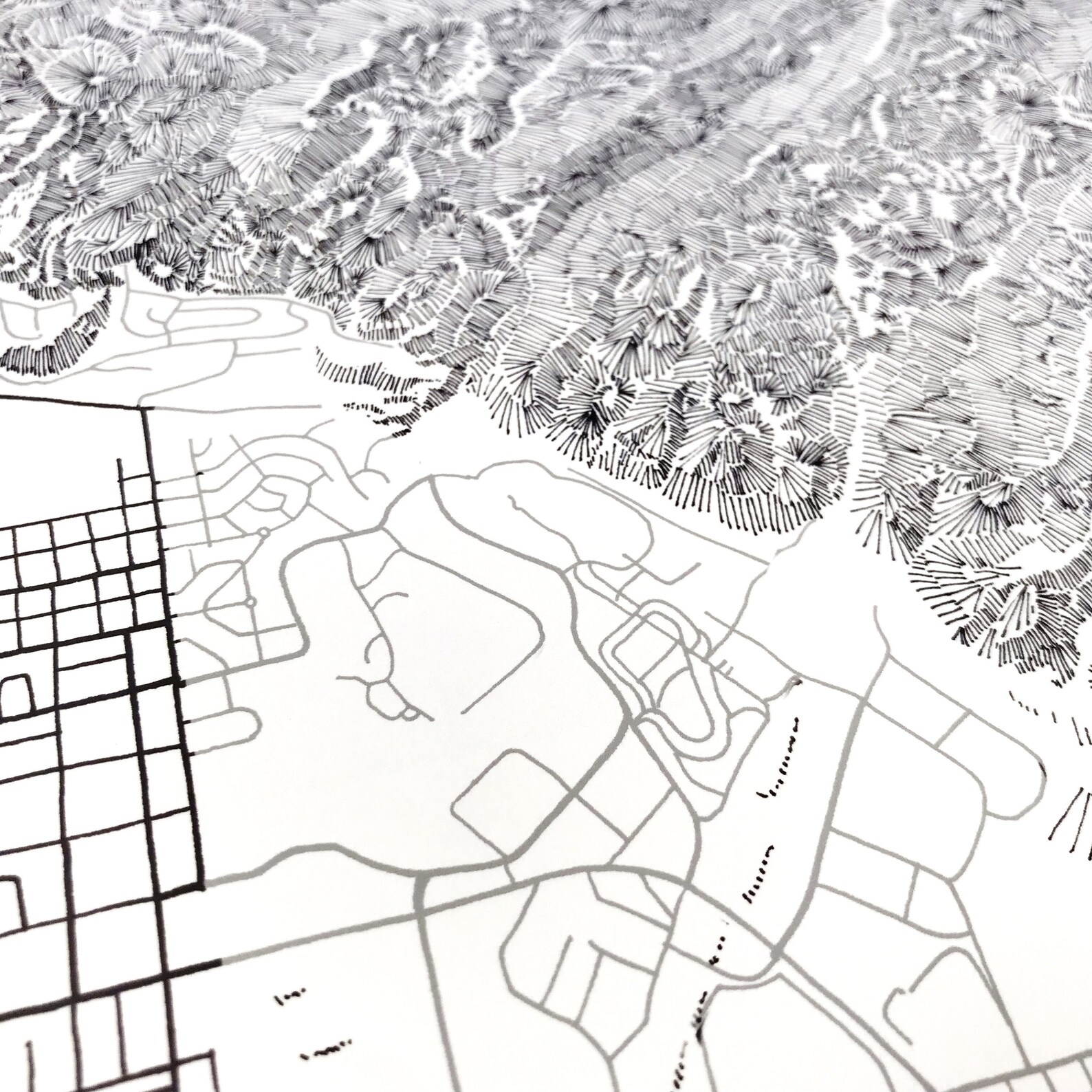 SALT LAKE CITY Map Hand Drawn Street Map Utah City Map - Etsy
