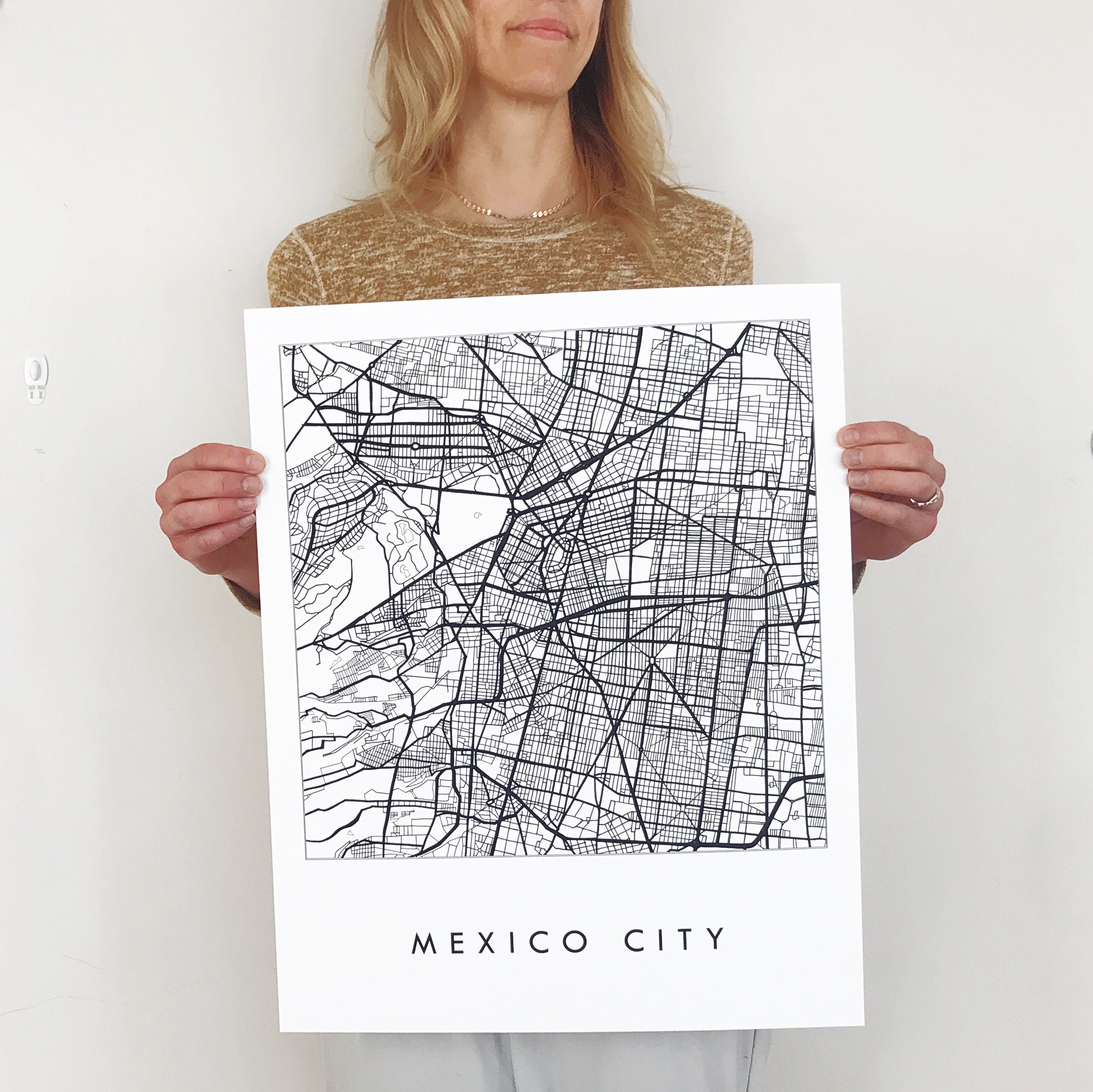 MEXICO CITY Map Hand Drawn Street Map Mexico City Map Drawing | Etsy Canada