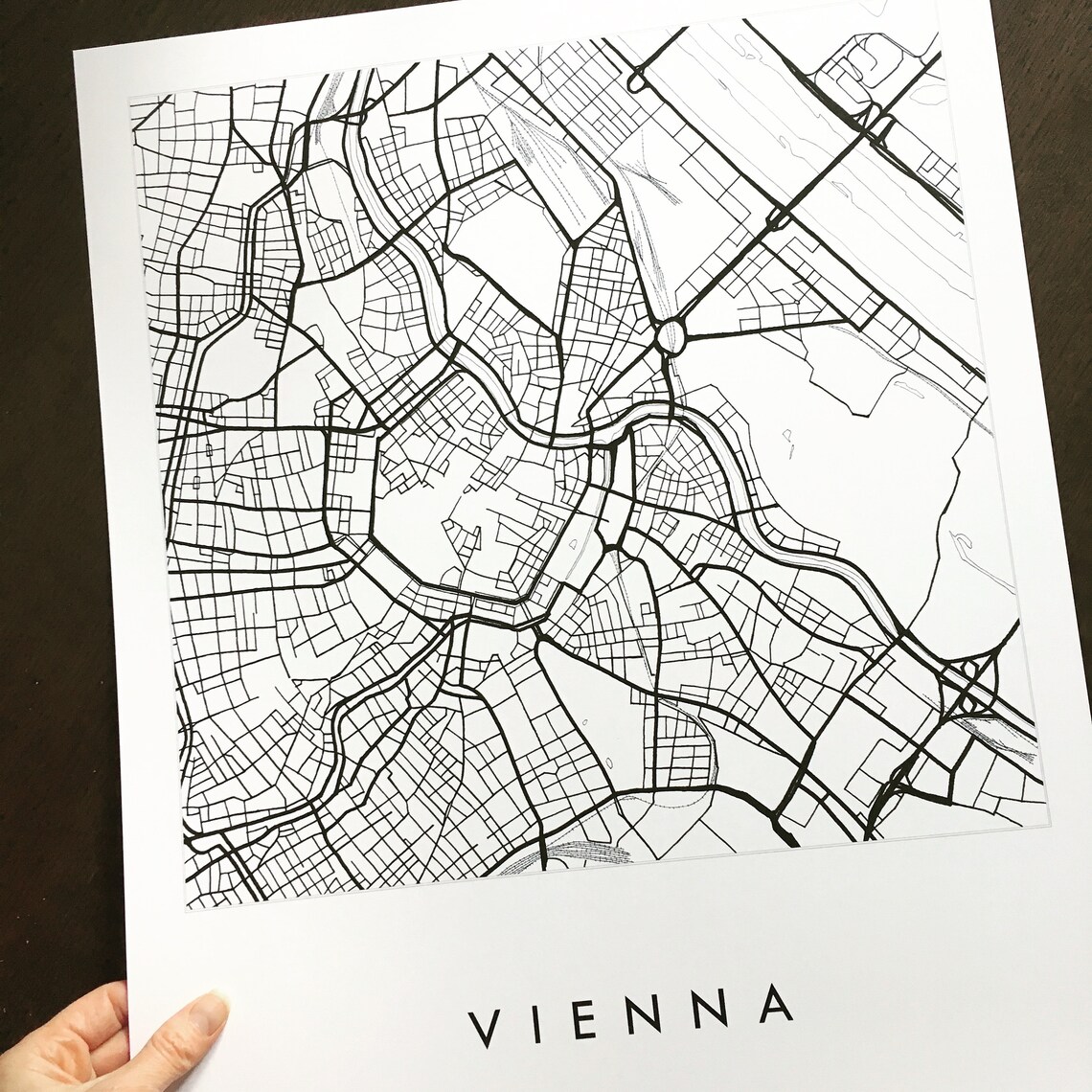 VIENNA Map Hand Drawn Street Map AUSTRIA City Map Drawing - Etsy Canada