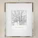 COLUMBUS Map Hand Drawn Street Map Print OHIO City Map art - Etsy