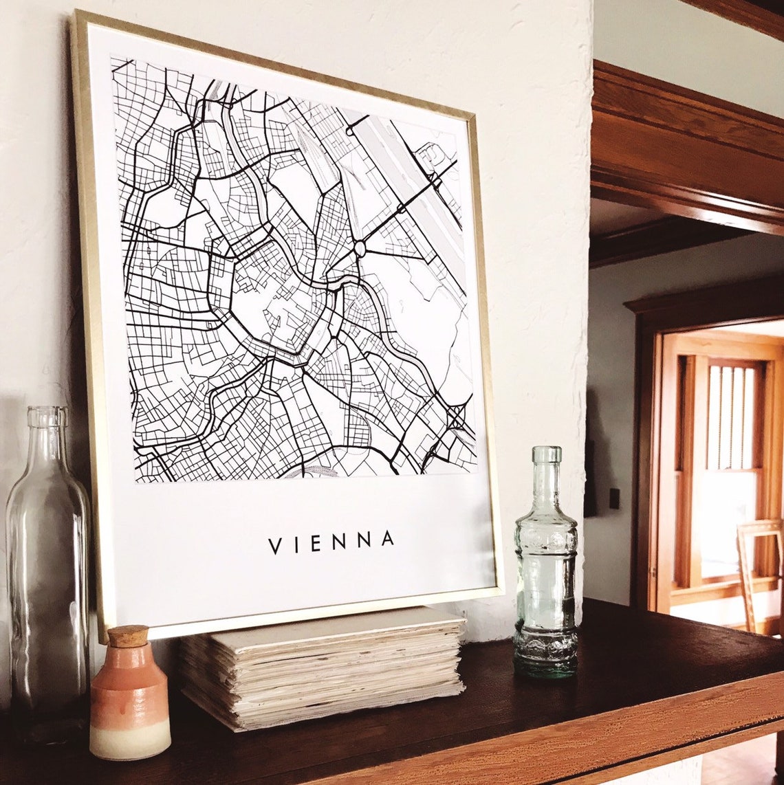 VIENNA Map Hand Drawn Street Map AUSTRIA City Map Drawing - Etsy Canada