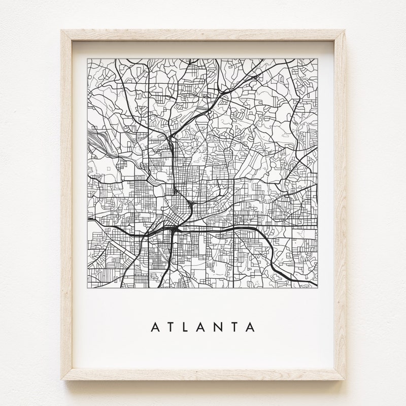 Atlanta Maps - Etsy