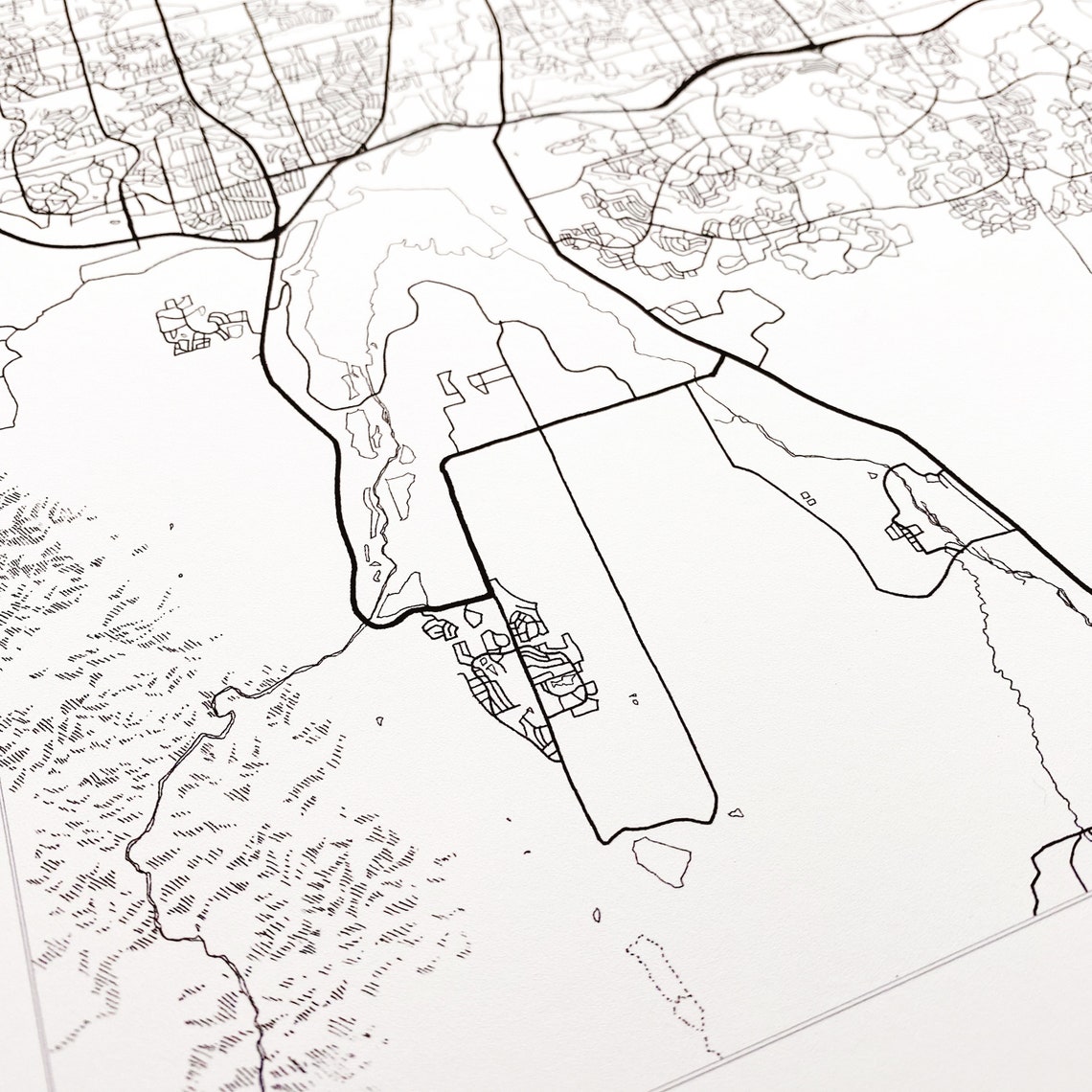 LITTLETON Map Street Map COLORADO City Map Drawing Black and | Etsy