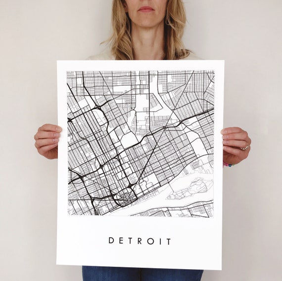 Mapa De Calles De Detroit-michigan Population | DETROITography