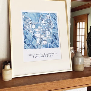 UCLA Campus Hand Painted Watercolor Map (art Print) University of ...