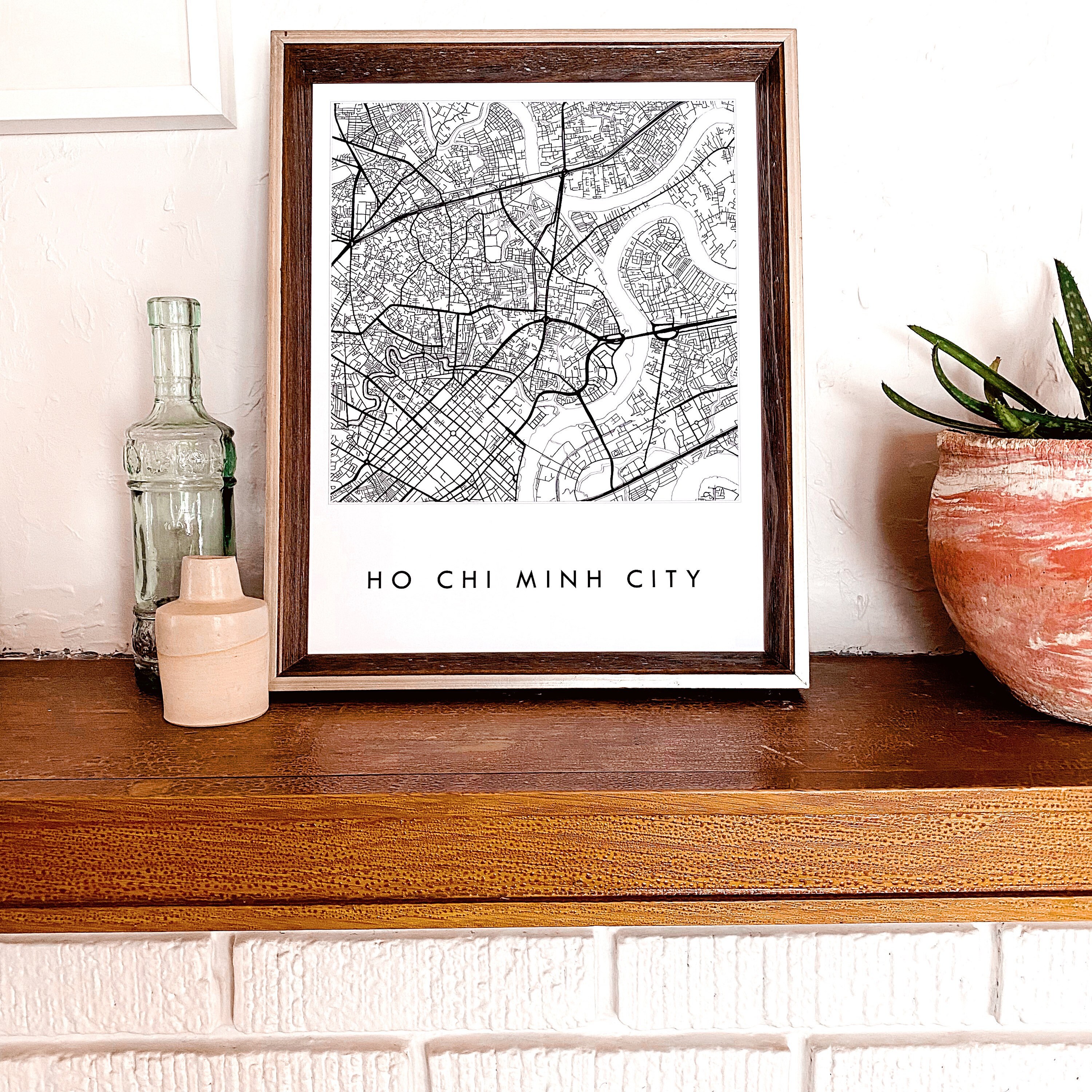 Saigon Ho Chi Minh City Map Hand Drawn Street Map Vietnam City Map ...