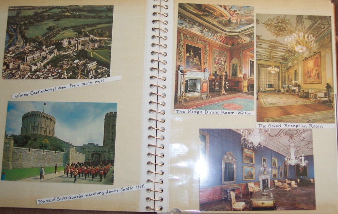 1977 Scrapbook of Post Cards (over 50 Cards) From Stonehenge, Cornwall ...
