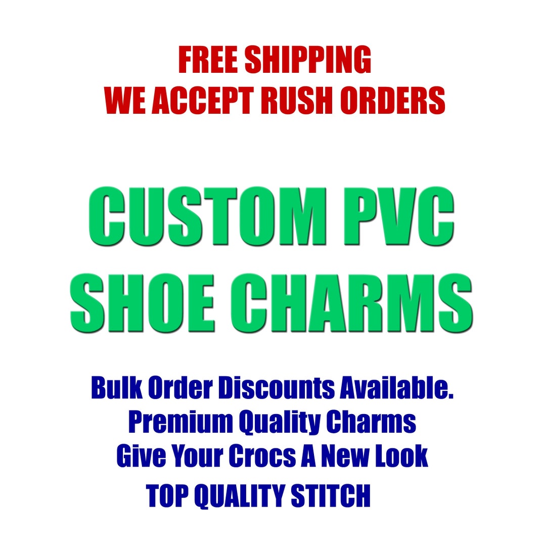 Custom PVC Croc Charms, Croc Jibbitz, PVC Shoe Charms, Soft and Squishy ...