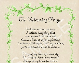 Welcoming Prayer - Etsy