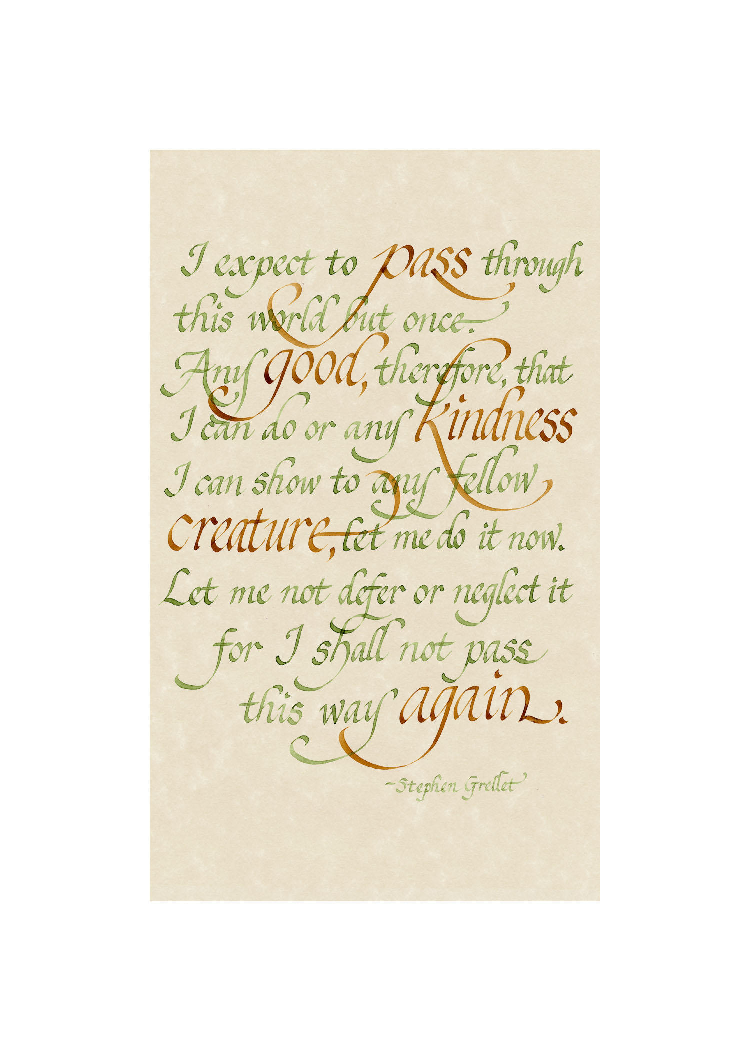 Matted Print "expect to Pass" - Stephen Grellet - Etsy