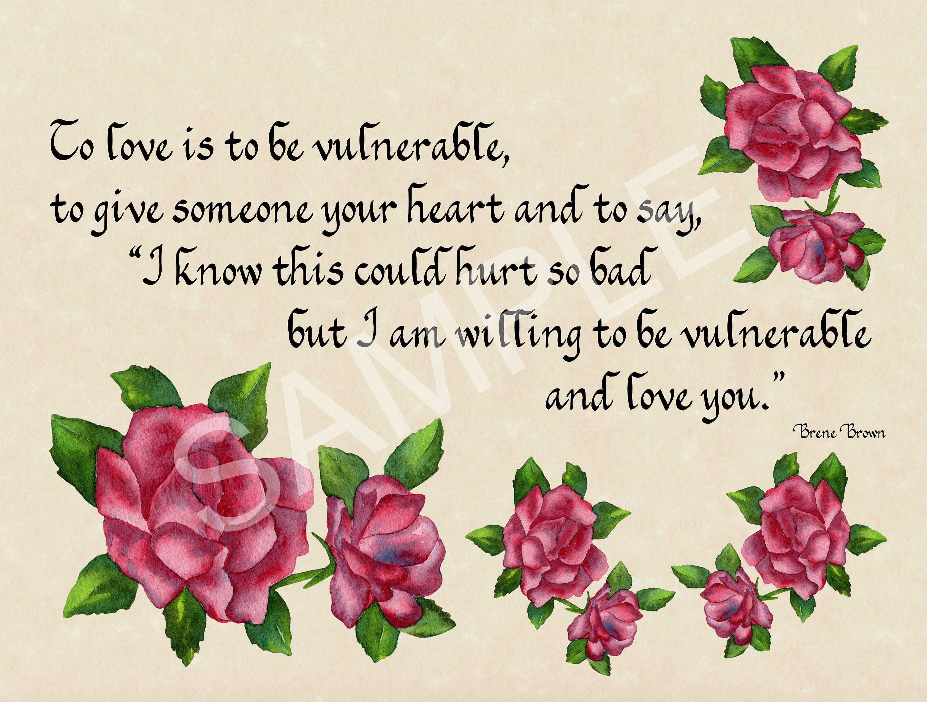 5x7 Blank Cards/matted Prints vulnerable Love - Etsy