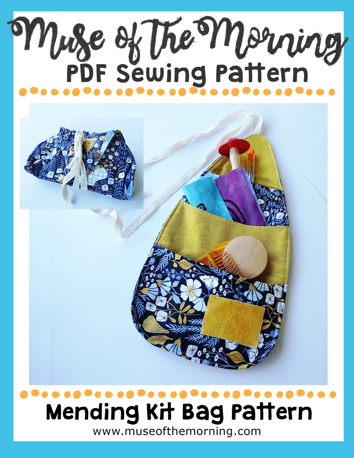 Visible Mending Kit Sewing Kit Pdf Pattern Kit Bag Pattern - Etsy