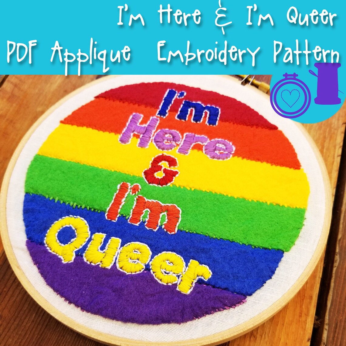 Gay Embroidery Gay Embroidery Pattern Gay Decor Gay | Etsy