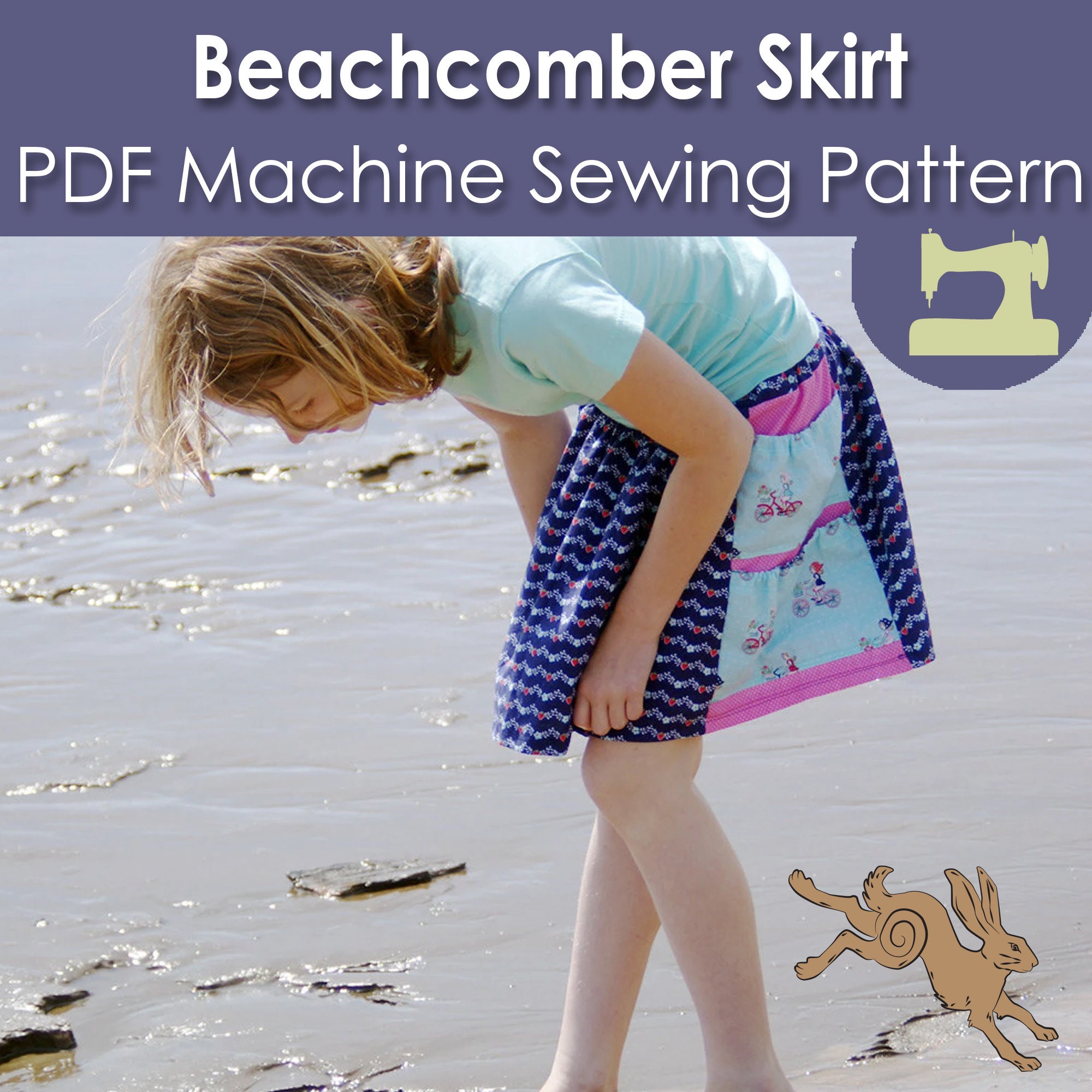 Skirt With Pockets Sewing Pattern, Skirt With Pockets Knee Length ...