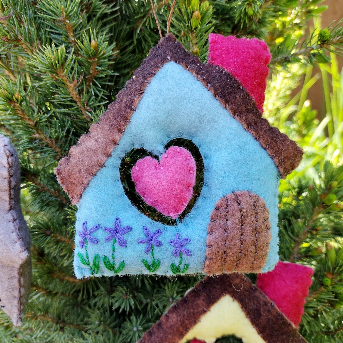 New House Ornament Felt Sewing Pattern House Sewing Pattern - Etsy
