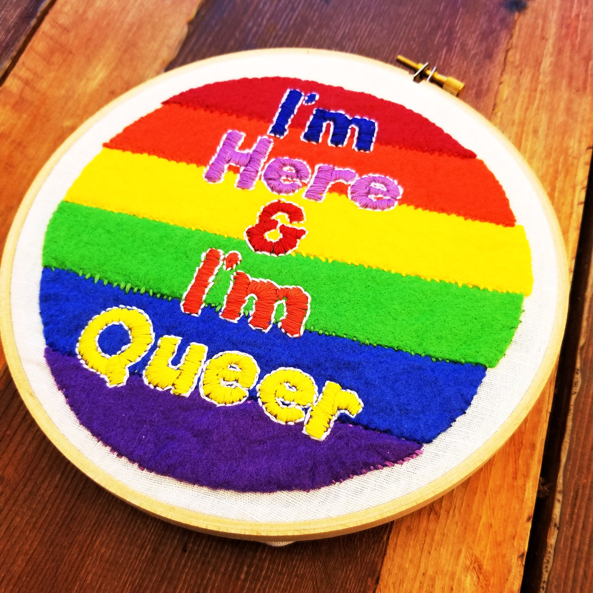 Queer Embroidery Queer Embroidery Pattern Queer Decor Queer - Etsy Hong ...