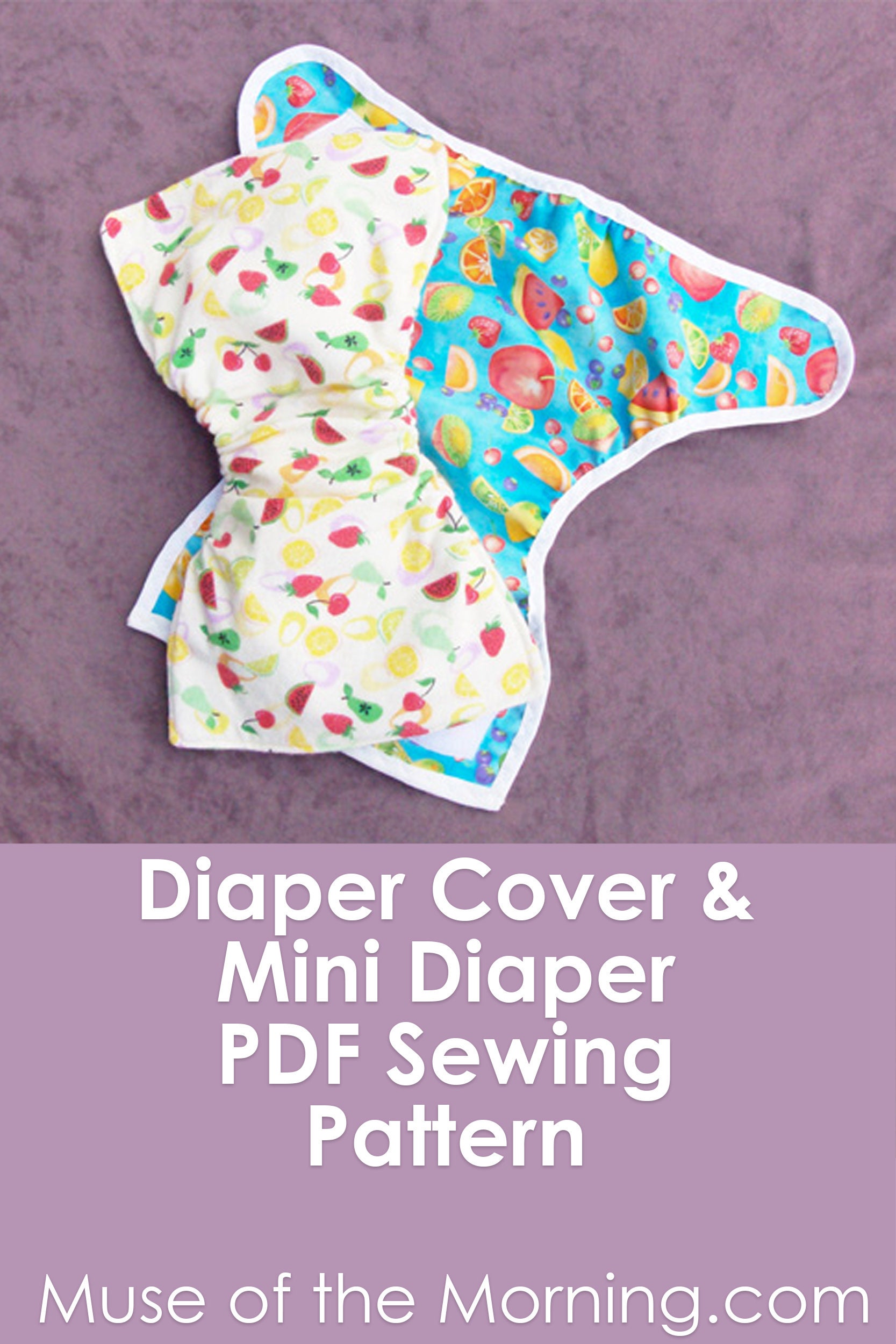 Cloth Diaper Sewing Pattern, One Size Cloth Diaper, Cloth Nappy Pattern ...