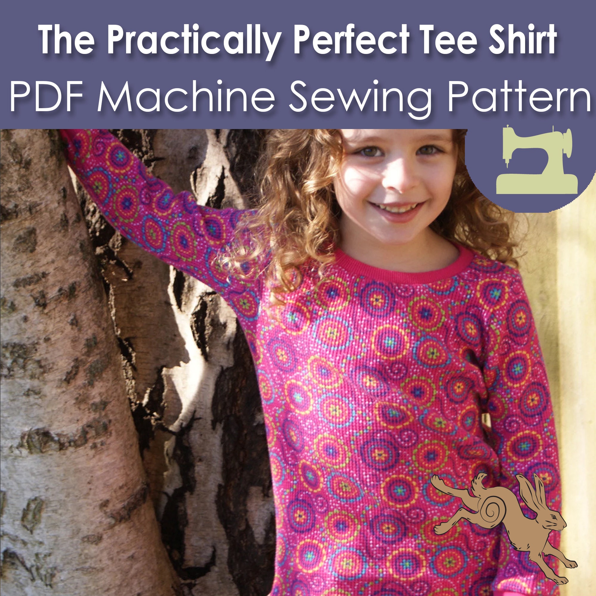 Girls Tshirt Pattern, Tee Shirt Sewing Pattern, Toddler Tshirt Sewing ...