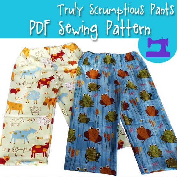 PDF Pants Pattern for Kid PDF Pants Pattern for Toddler Boho - Etsy