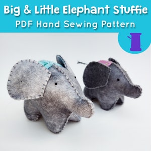 Elephant Sewing Pattern PDF Elephant Sew Pattern Baby - Etsy
