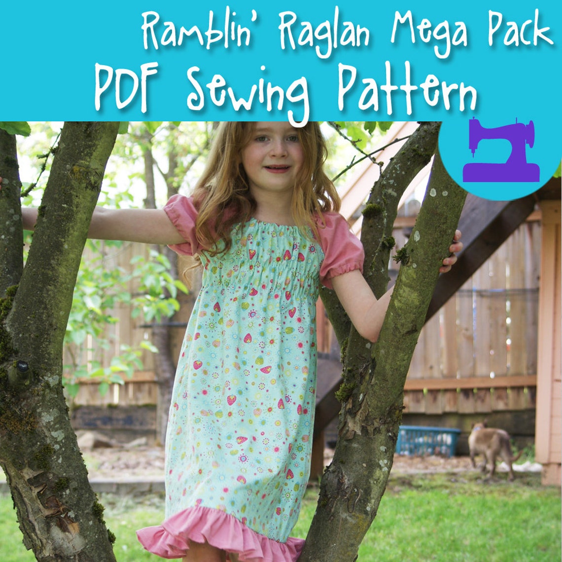 Pdf Sewing Pattern for Girls Dress Pdf Sewing Pattern Dress | Etsy