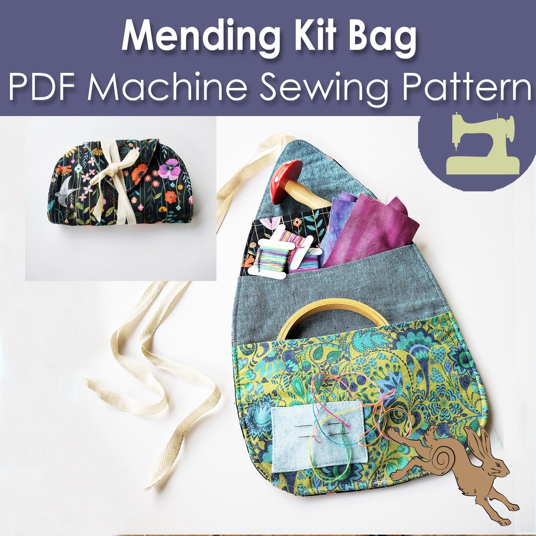 Sewing Kit PDF Pattern, Project Bag Pattern Pdf, Mending Sewing Pattern ...
