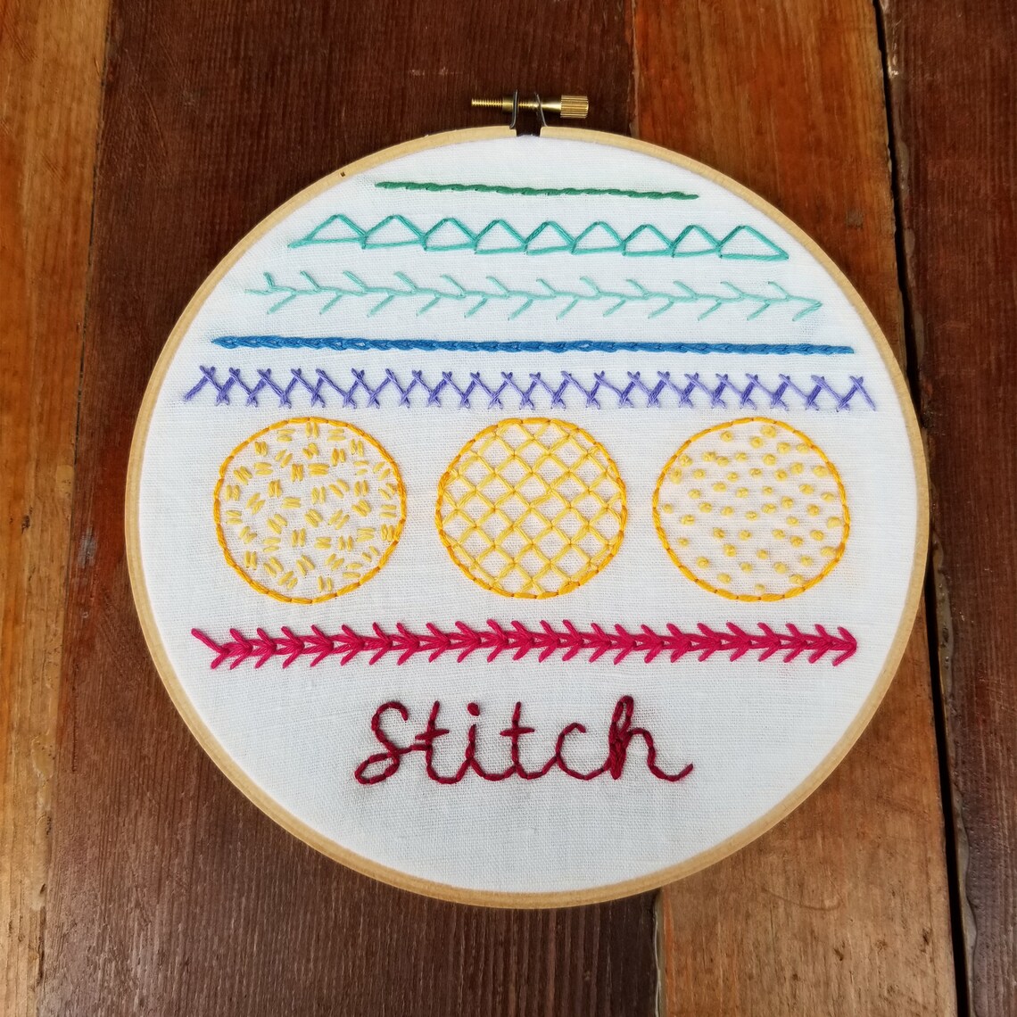 Embroidery Sampler PDF Embroidery Sampler for Beginners - Etsy