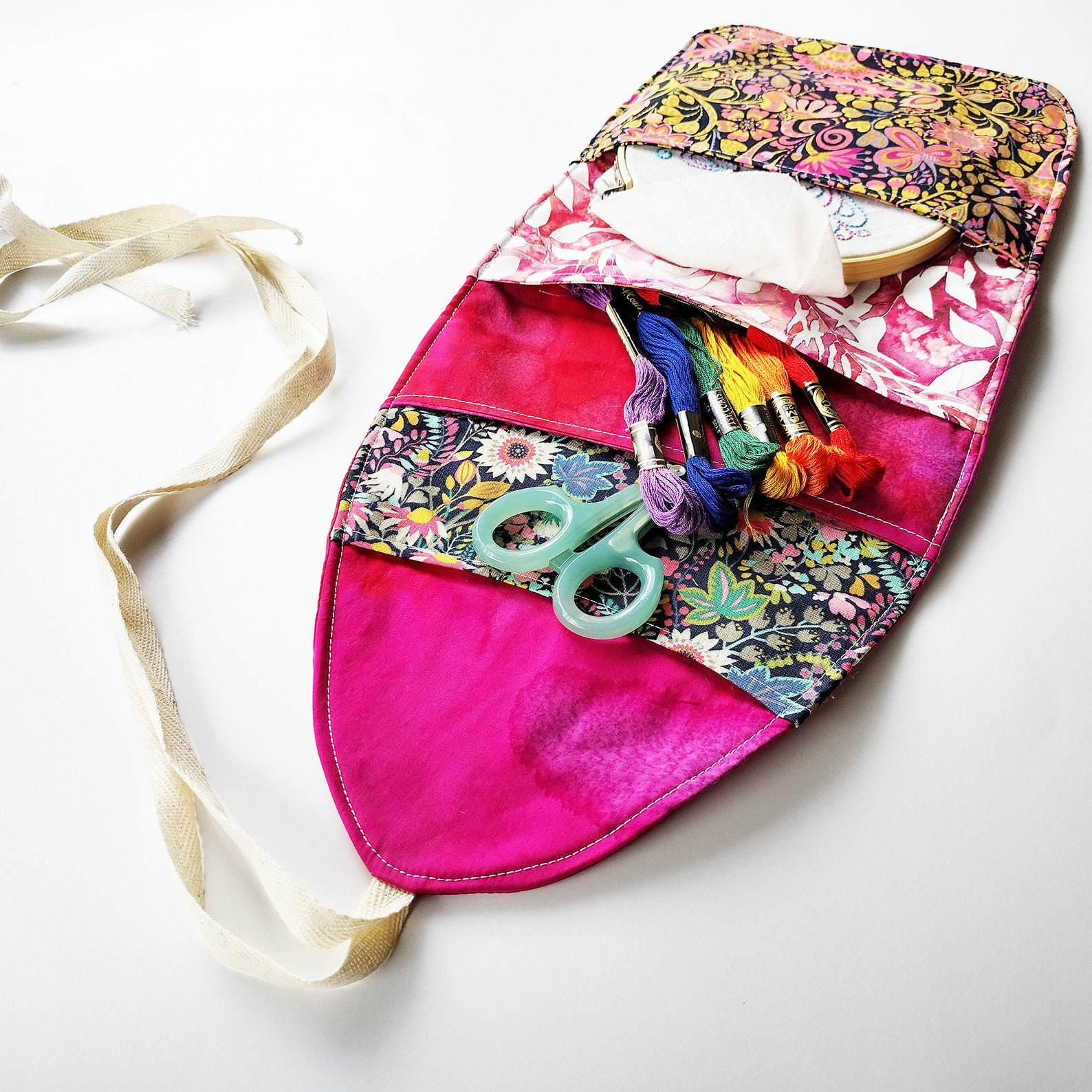 Sewing Kit PDF Pattern Embroidery Bag Pattern Project Bag - Etsy