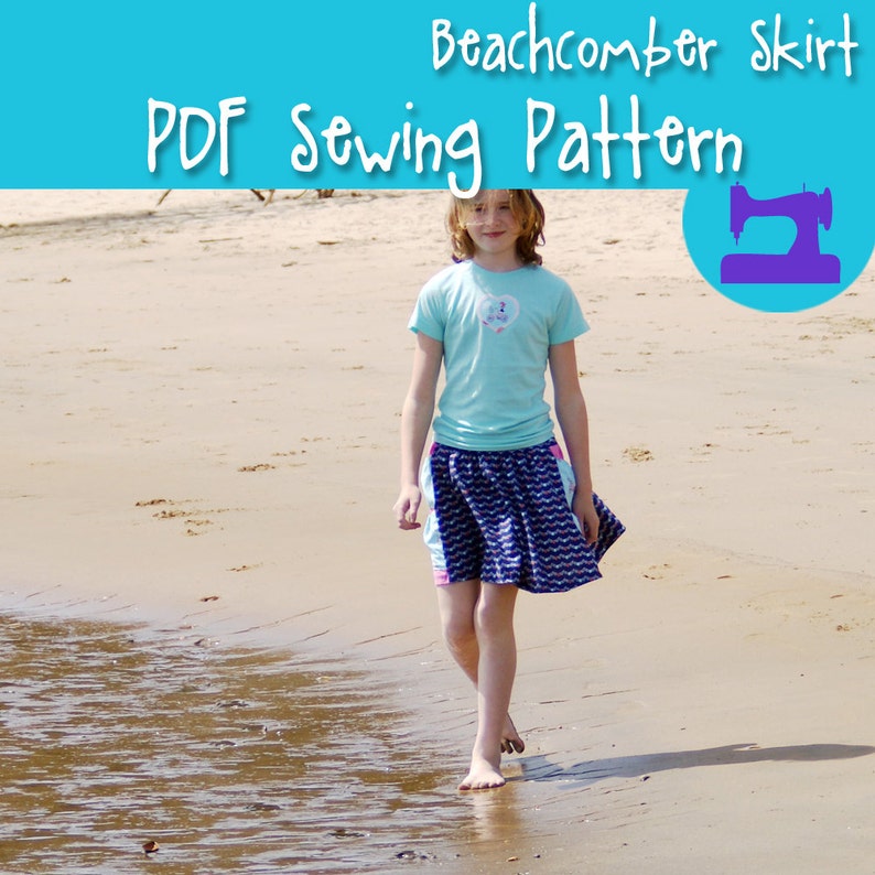 Skirt With Pockets Knee Length Tween Skirt Pattern Sewing - Etsy