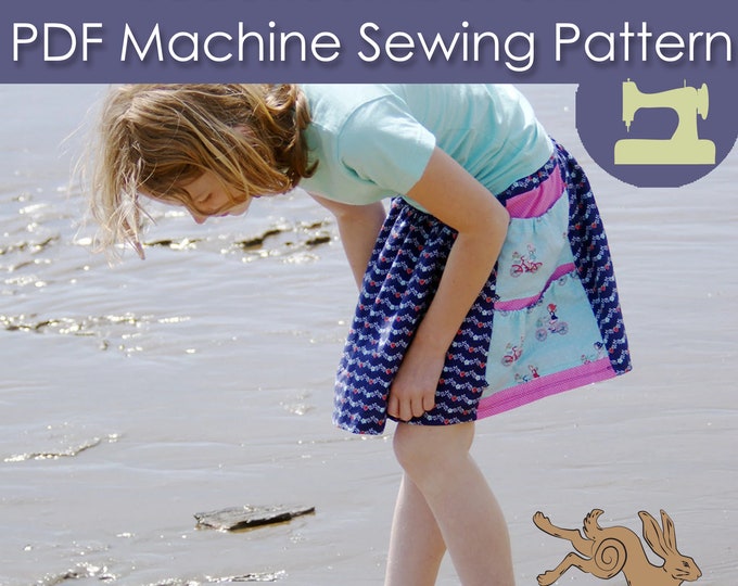 Skirt With Pockets Knee Length, Tween Skirt Pattern, Sewing Skirt ...