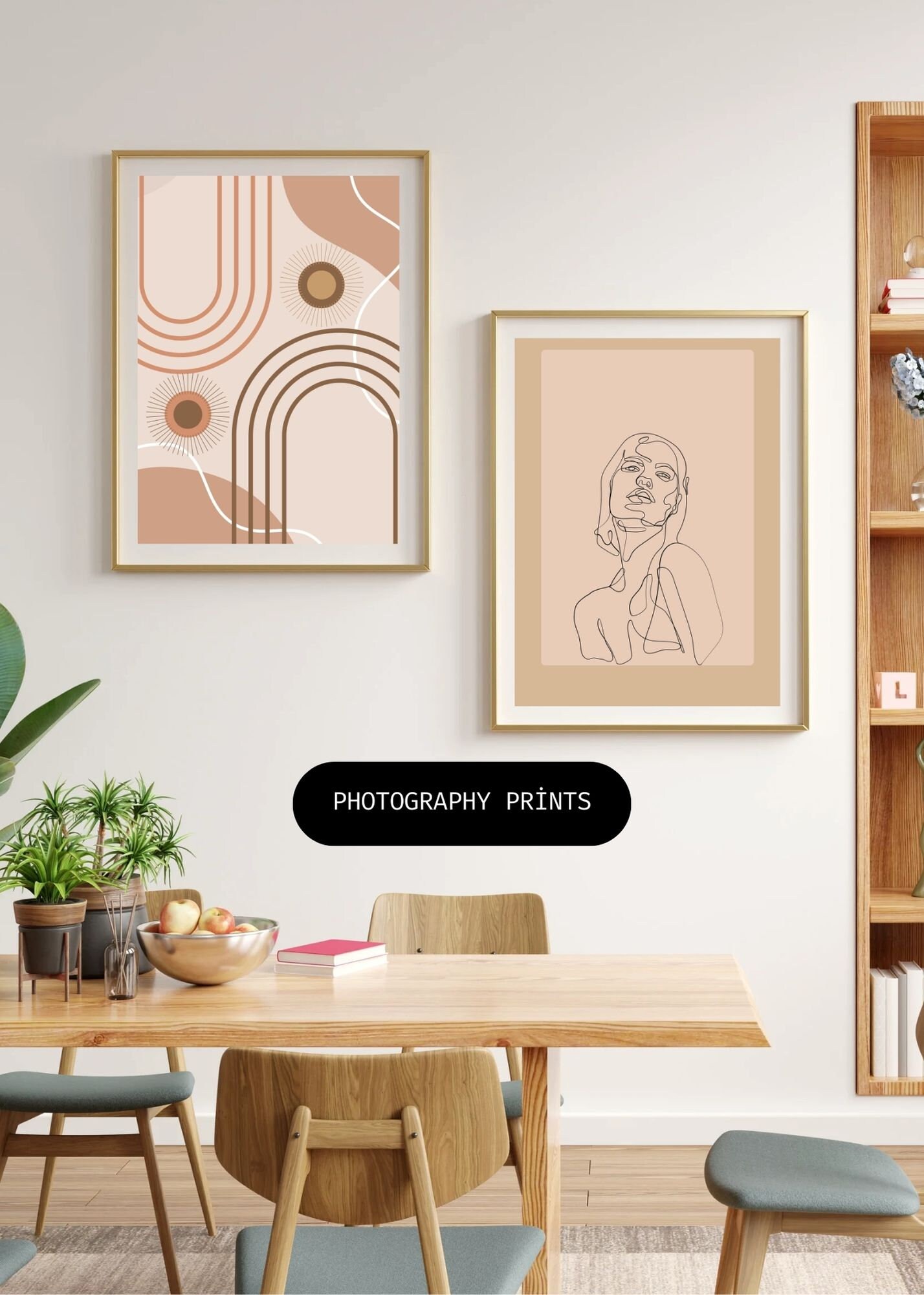 Boheme Art, Bohemian Art, Boheme Art for Design, Brown Tone Boheme ...