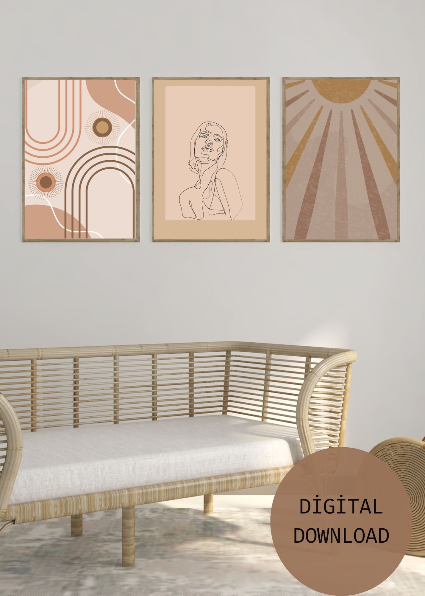 Boheme Art, Bohemian Art, Boheme Art for Design, Brown Tone Boheme ...