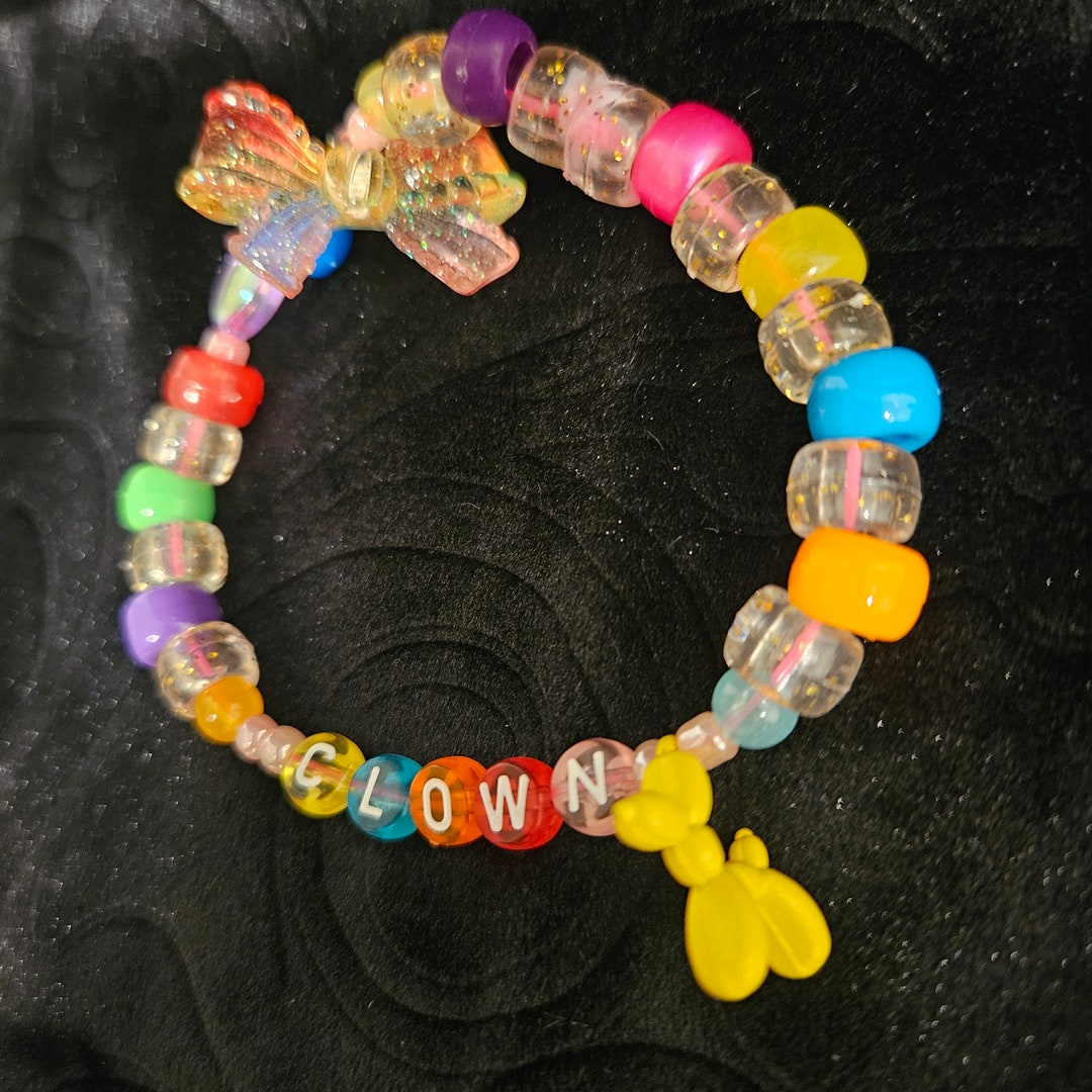Clowncore Kandi Rave Bracelet Clown - Etsy
